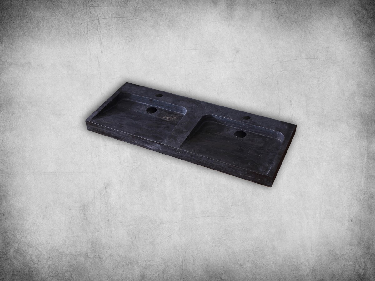 Wasbak Salvador - natuursteen met kraangaten | Mawialux - Mawialux